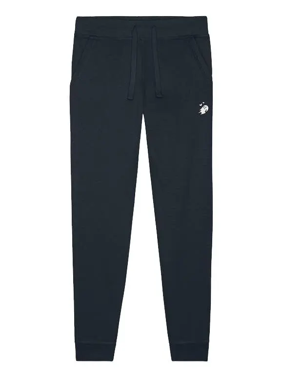 DALIX Heartly Ghost Fleece Jogger Pant - Navy Blue