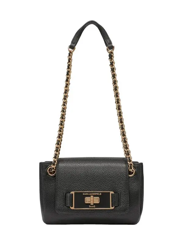 Karl Lagerfeld Paris Bridgette Crossbody - Black/gold