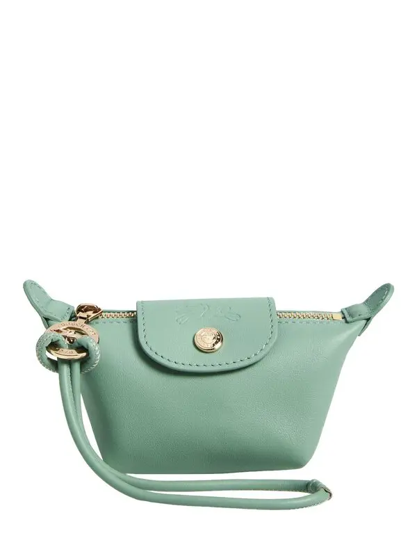 Longchamp Le Pliage Xtra Leather Coin Purse - Celadon