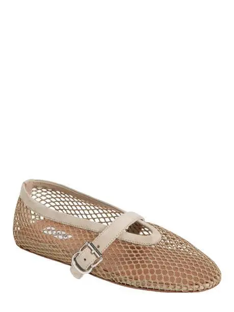 Alaïa Mesh Ballerina Flat - Grege