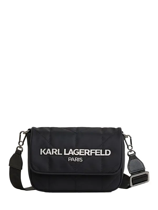 Karl Lagerfeld Paris Voyage Messenger - Black/dark Gunmetal