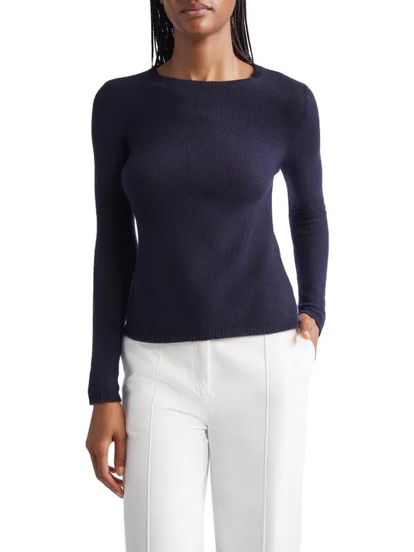Eleventy Fine Gauge Cashmere Crewneck Sweater - Blue