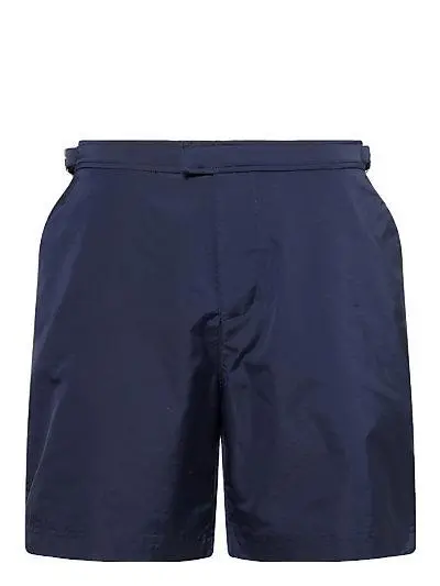 BELIER Logo-plaque Regular Swim Shorts - Navy