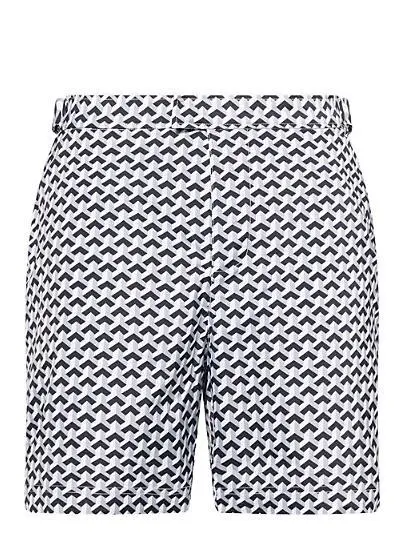 BELIER Illusion-print Regular Swim Shorts - Monochrome