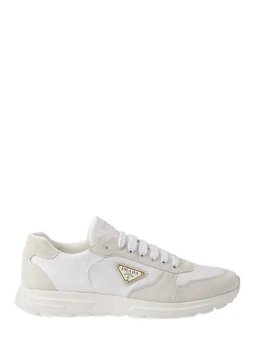 Prada Prax 2.0 Re-nylon And Suede Trainers - White