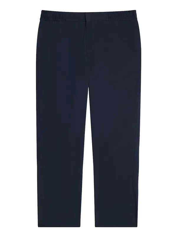 Orlebar Brown Tailored Fit Italian Seersucker Trousers - Night Iris