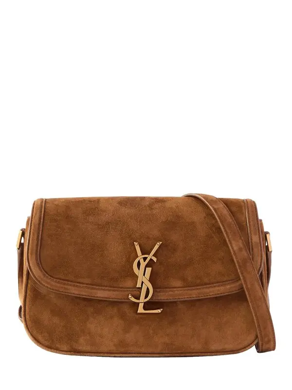 Saint Laurent Solferino Medium Shoulder Bag - Brown