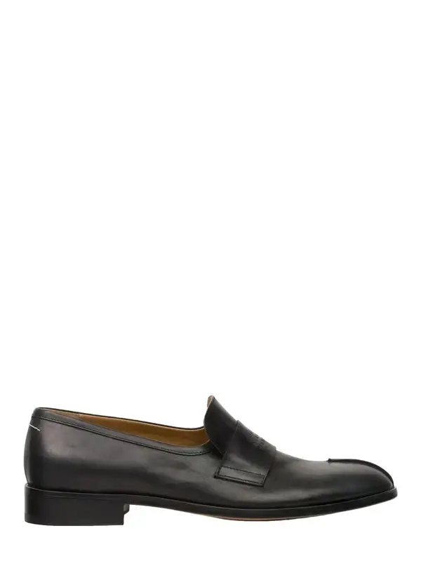 MAISON MARGIELA Tabi Leather Loafers - Black