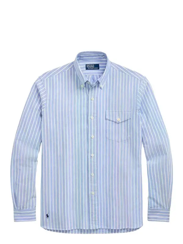 Polo Ralph Lauren Striped Long-sleeve Shirt - Blue