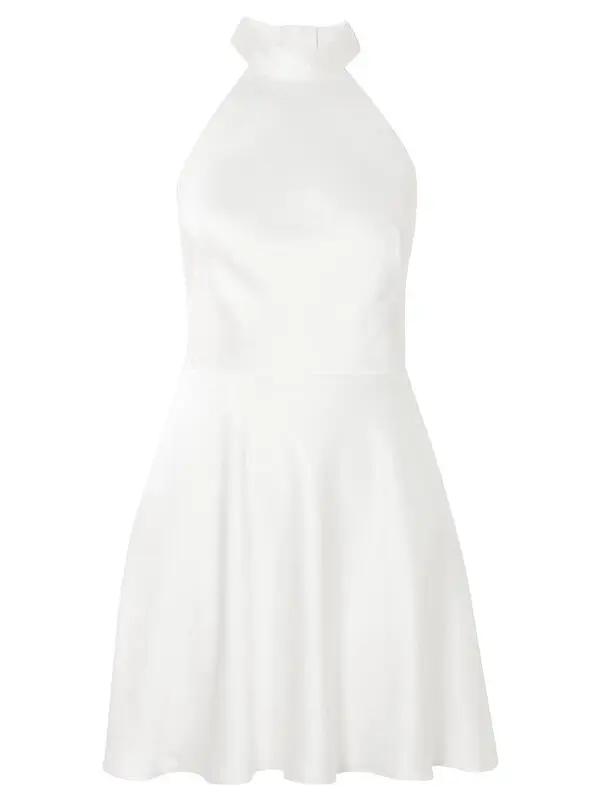 HALFPENNY LONDON Bloom Open-back Mini Dress - Neutrals