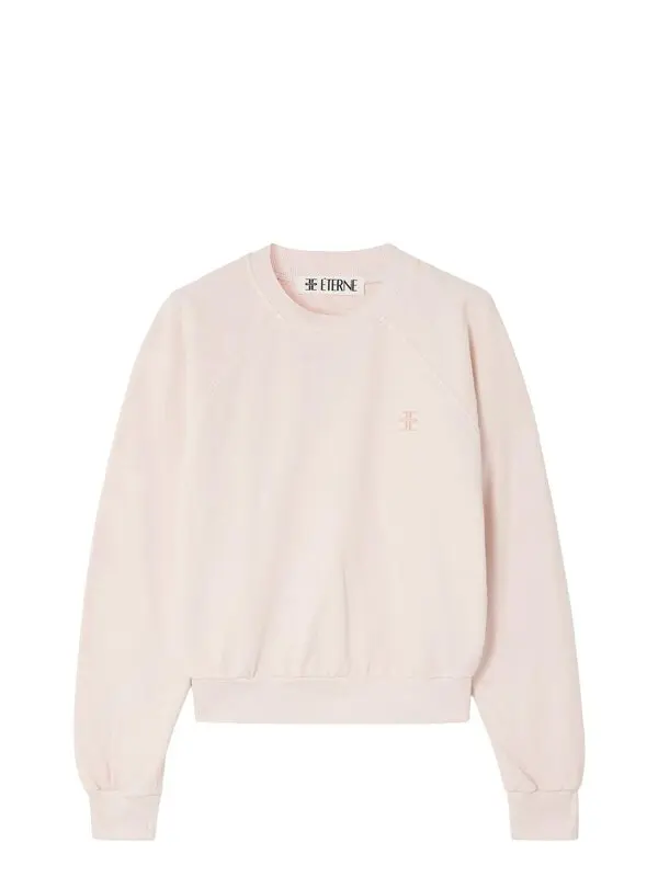 Eterne Sonny Cotton-jersey Sweatshirt - Pink