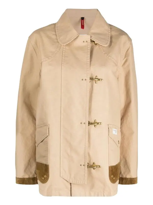 FAY Cotton 4 Hooks Jacket - Beige