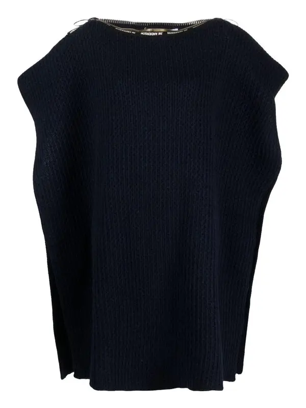A.p.c. Swann Wool Poncho - Blue