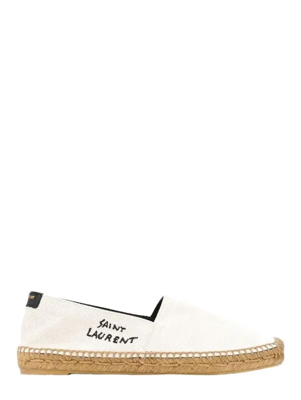 Saint Laurent Signature Canvas Espadrilles - Beige