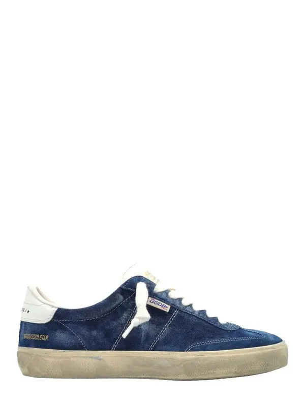 Golden Goose Soul-star Leather Sneakers - Blue