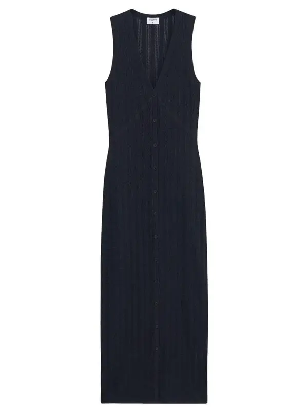 Filippa K Organic Cotton Long Dress - Black