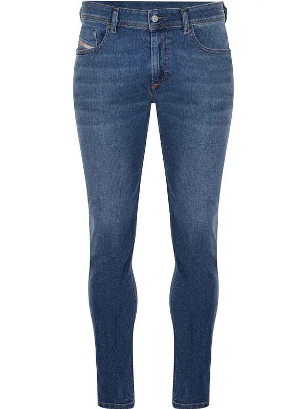 Diesel Cotton Skinny Fit Jeans - Blue