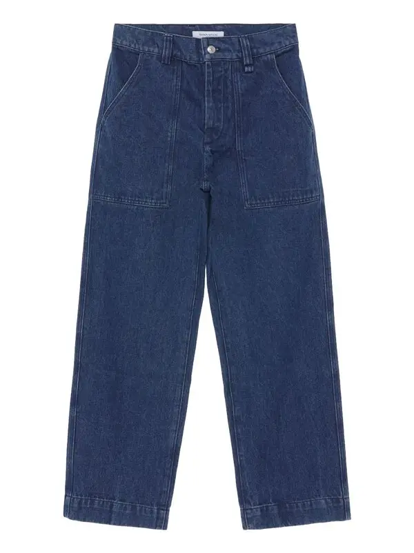 Maison Kitsuné Workwear Pants - P471 Washed Indigo