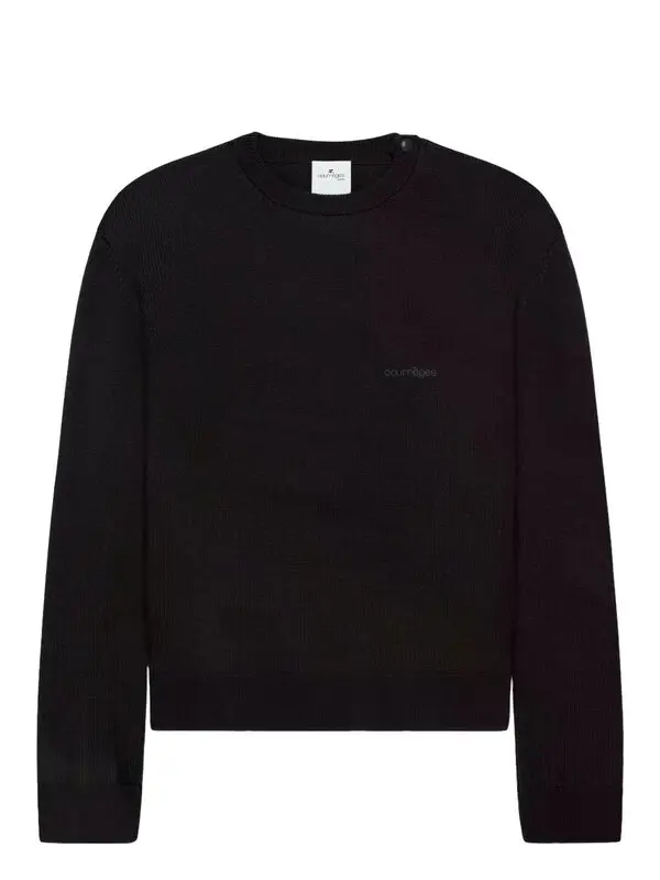 COURREGES Crew-neck Sweater - Black