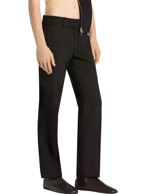 COURREGES Wool Tailored Trousers - Black