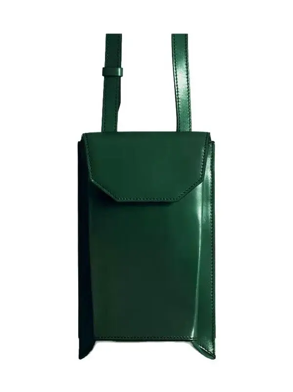 MERRYL TIELMAN Joost Leather Cross Body Bag - Green