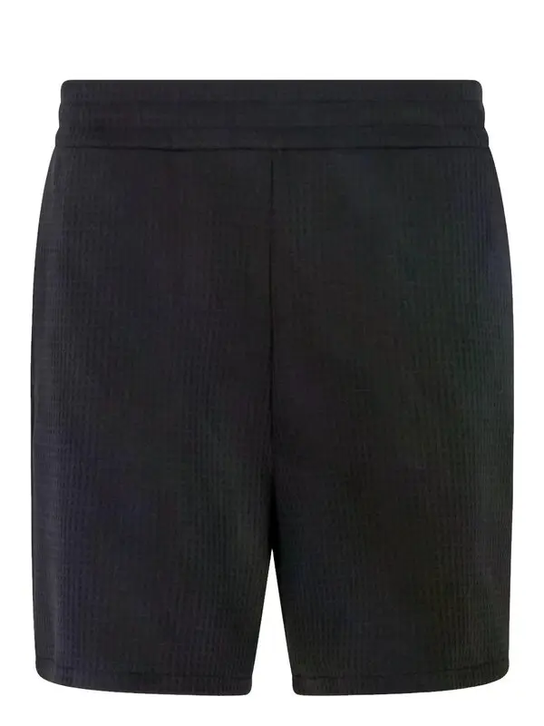 Emporio Armani Textured Track Shorts - Blue