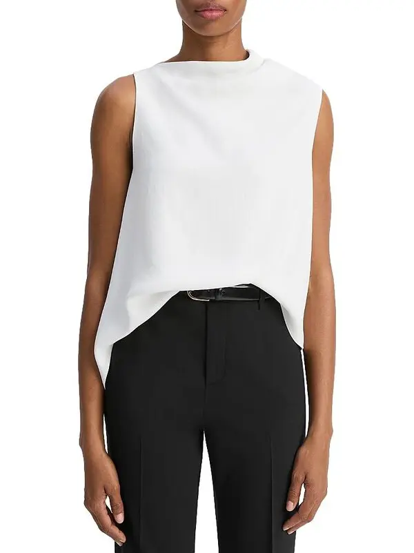 Vince A-line Asymmetric Top - Off White