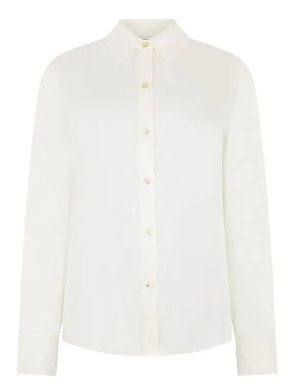 Vince Slim Fit Classic Shirt - Off White