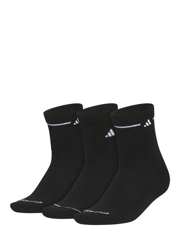Adidas Wm Cush Spt 3.0 High Qtr 3-pack - Black / White