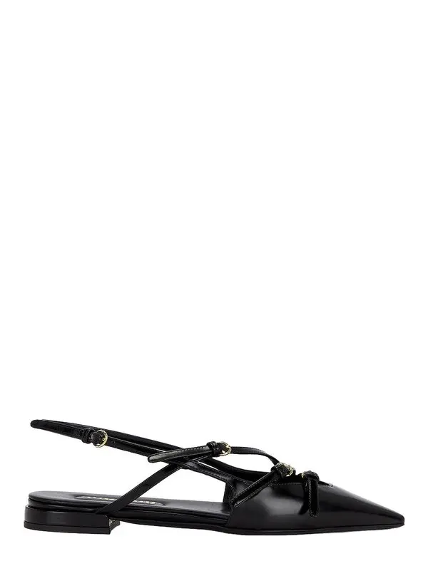 Miu Miu Slingback Ballerina Flats - Nero