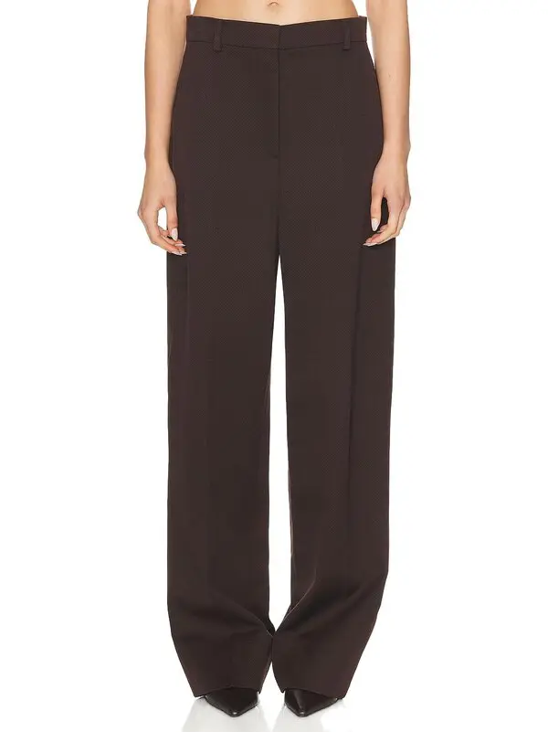 Stella McCartney Twill Tailoring Loose Trouser - Raisin