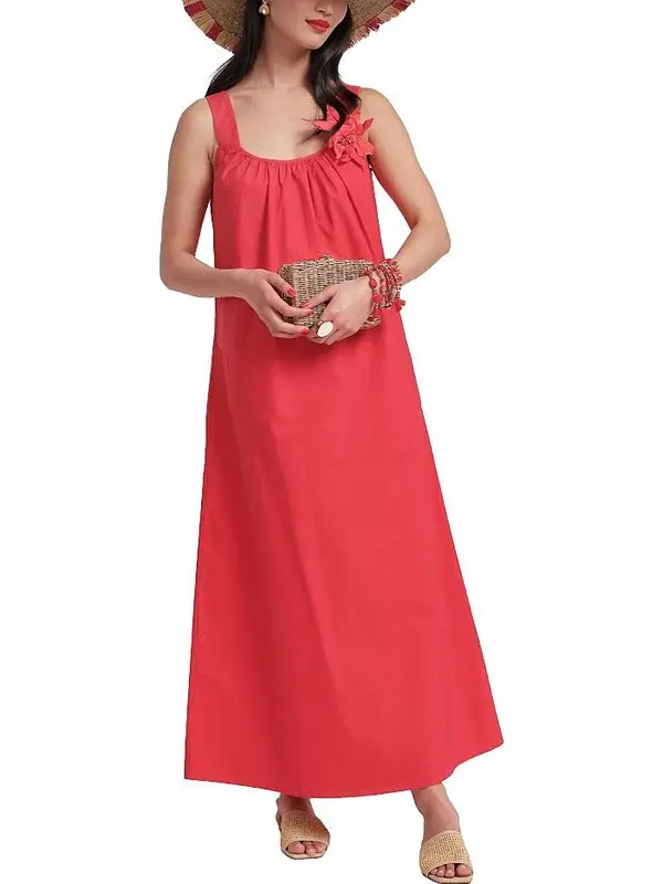 FRANCES VALENTINE Lynda Maxi Dress - Red