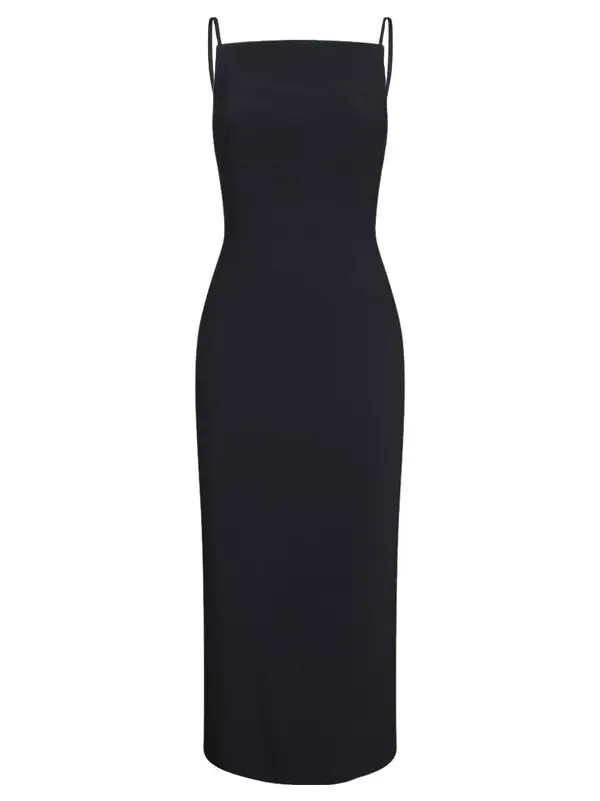 Givenchy Stretch Cady Midi Dress - Black