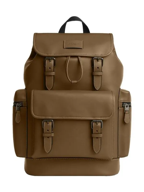 COACH® Sprint Backpack - Smooth Leather/gunmetal/green