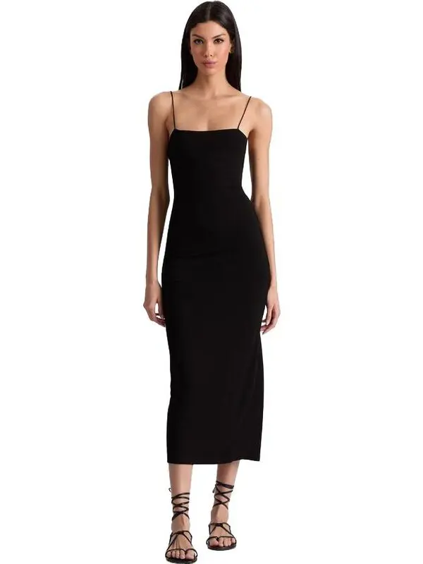 Alice + Olivia Fifi Midi Dress - Black