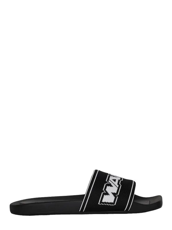 Alexander Wang Webbing Pool Slide - Black