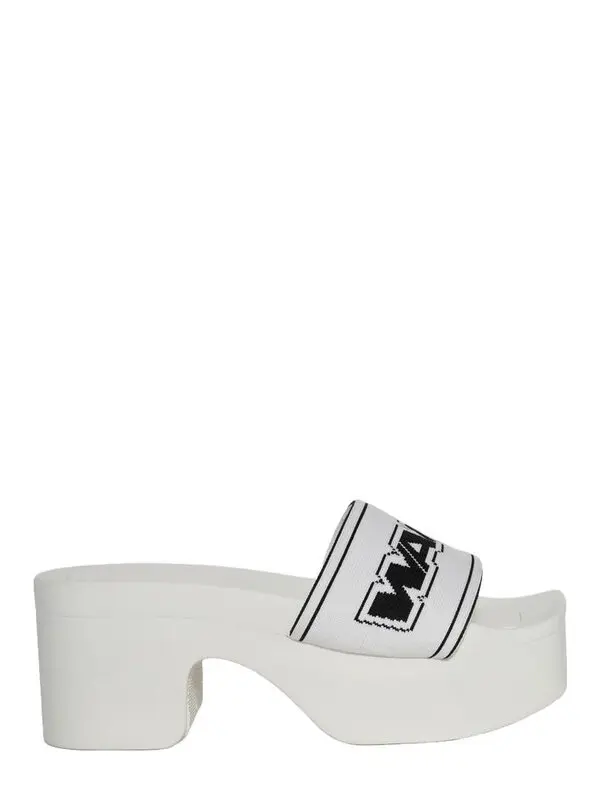 Alexander Wang Webbing Pool Slide - White