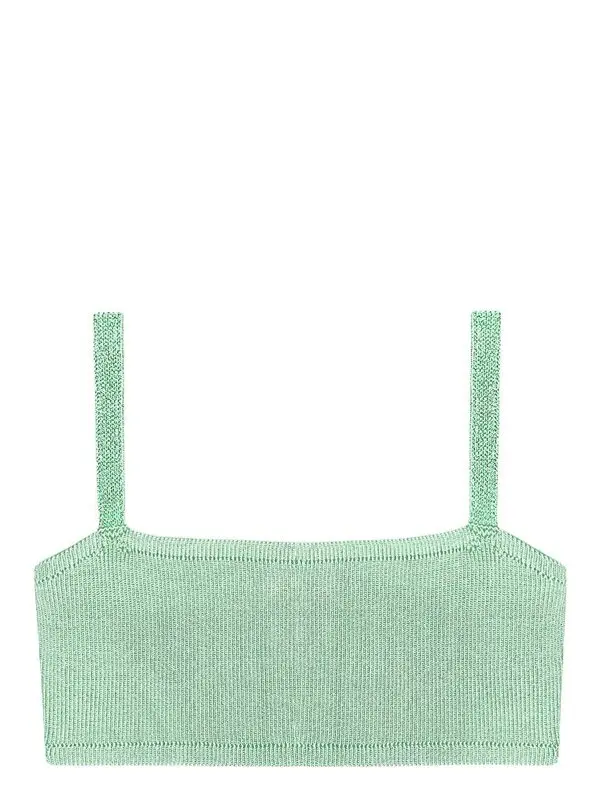 Calle Del Mar Knit Bandeau Top - Green