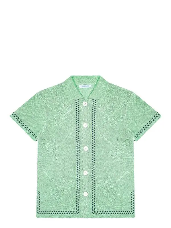 Calle Del Mar Garden Party Short Sleeve Shirt - Green