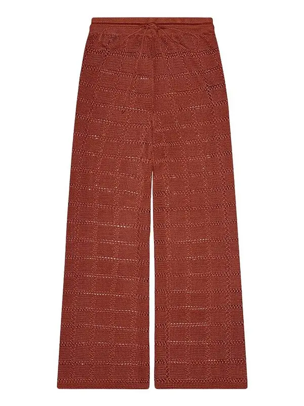 Calle Del Mar Patchwork Pant - Brown