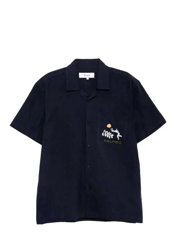 PALMES Garden Shirt - Blue