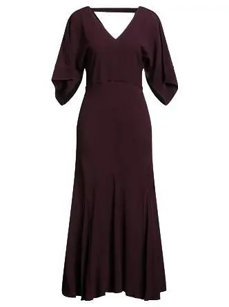 Victoria Beckham Maxi Flared Dress - Purple