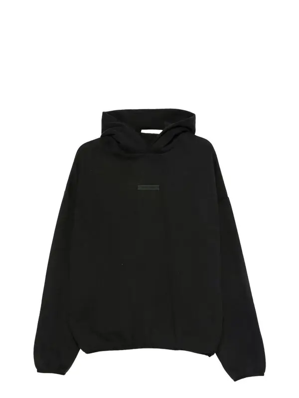 Fear Of God Logo-plaque Hoodie - Black