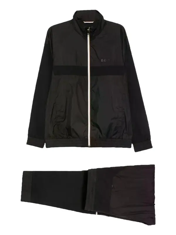 BOSS Panelled Zip Tracksuit - Black
