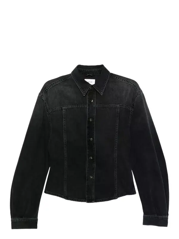 HAIKURE Button-fastening Denim Jacket - Black
