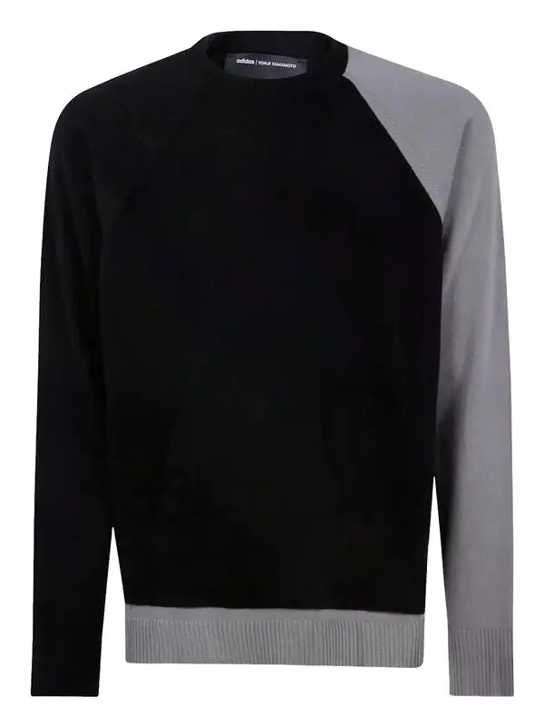 Y3 Raglan-sleeve Panelled Jumper - Black