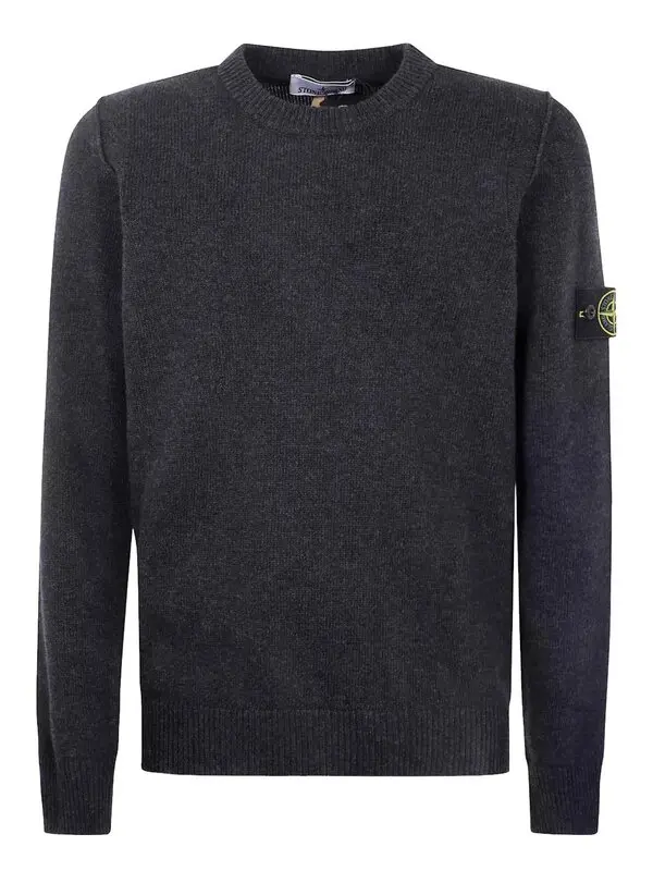 Stone Island Logo-patch Jumper - Grey