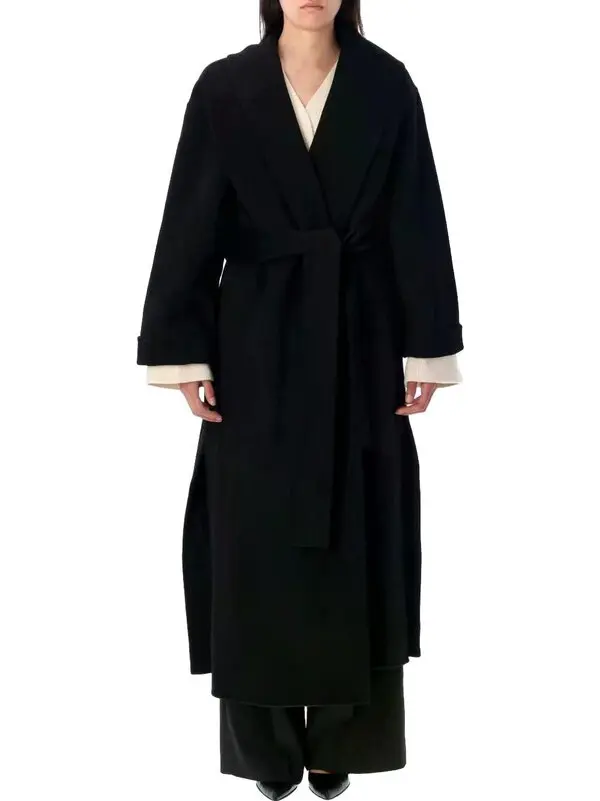 BY MALENE BIRGER Trullem Belted Coat - Black