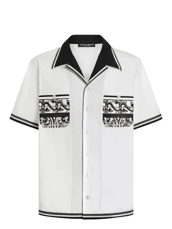 Dolce & Gabbana Majolica-print Shirt - White