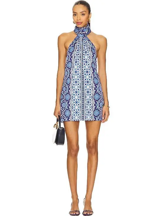Katie May Melinda Halterneck Mini Dress - Italian Coast